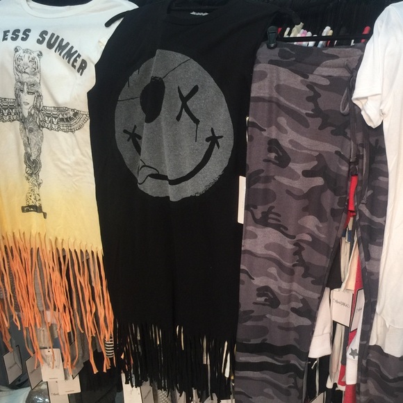 Lauren Moshi | Dresses | Lauren Moshi Gin Fringe Blink82 Smiley Dress ...